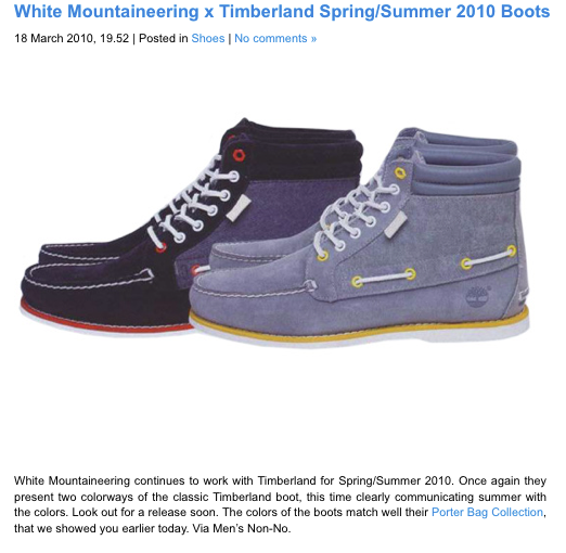 Timberland Collabs by chuck ruud at Coroflot.com