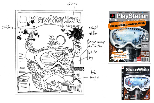 Art direction sketches by Ken Bousquet at Coroflot.com