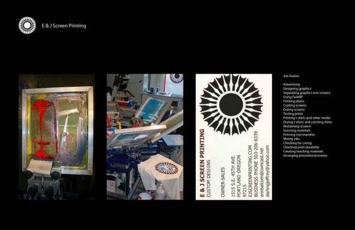 An upload by Emily Gannaway on Coroflot: to the project E & J Screen ...