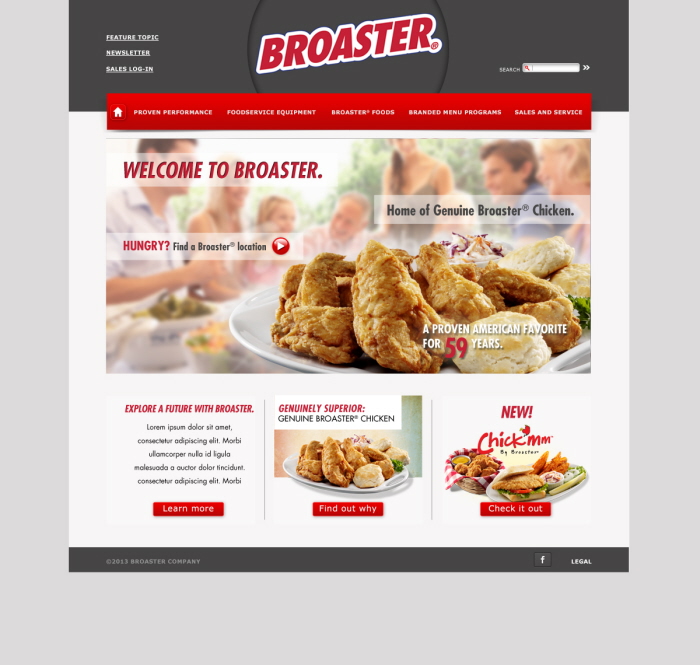 Broaster Chicken by Aaron Caprariello at Coroflot.com