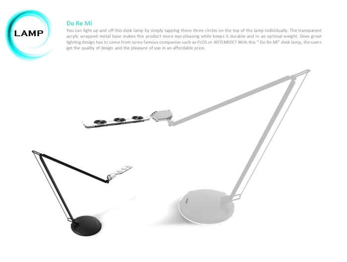DOUBLE ARMS LED DESK LAMP by Sheng-Chyan Sun at Coroflot.com
