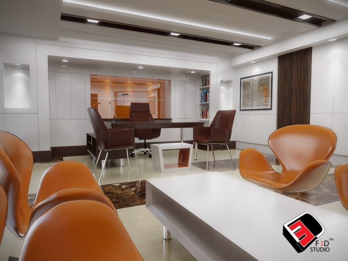 Modern Office Interior - Chairman's Offices by Ferdinand Solas, UAP ...