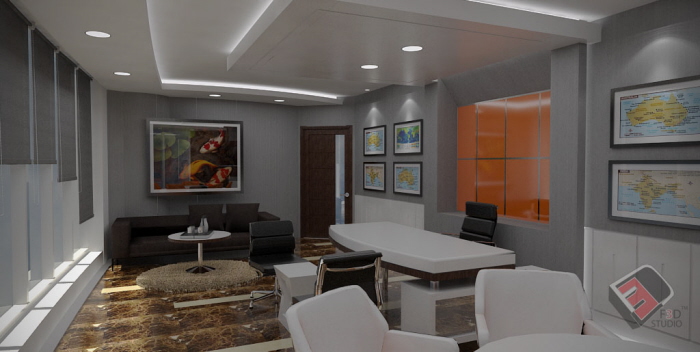 Modern Office Interior - Chairman's Offices by Ferdinand Solas, UAP ...