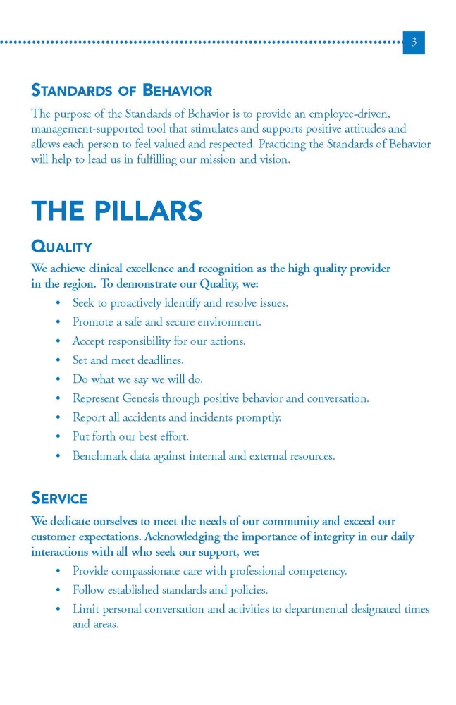 Standards of Behavior Booklet by Heather Behrens at Coroflot.com