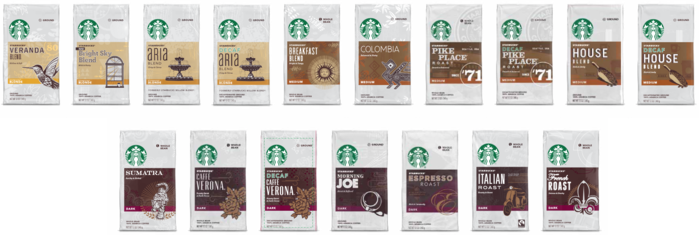 Starbucks Core Retail Coffee : Packaging Redesign by Jen Moore Polaski at Coroflot.com