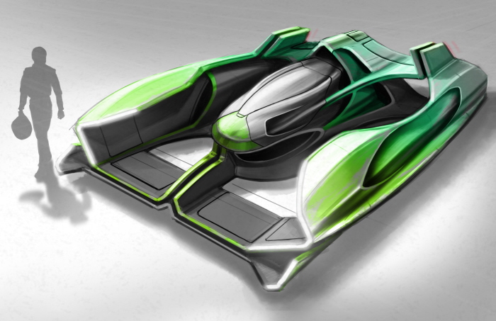 Ground Effect Racer Concept by Kevin Clarridge at Coroflot.com