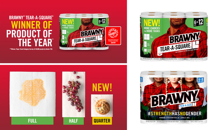 Brawny Paper Towel Brand by Olga Sinchevici at Coroflot.com