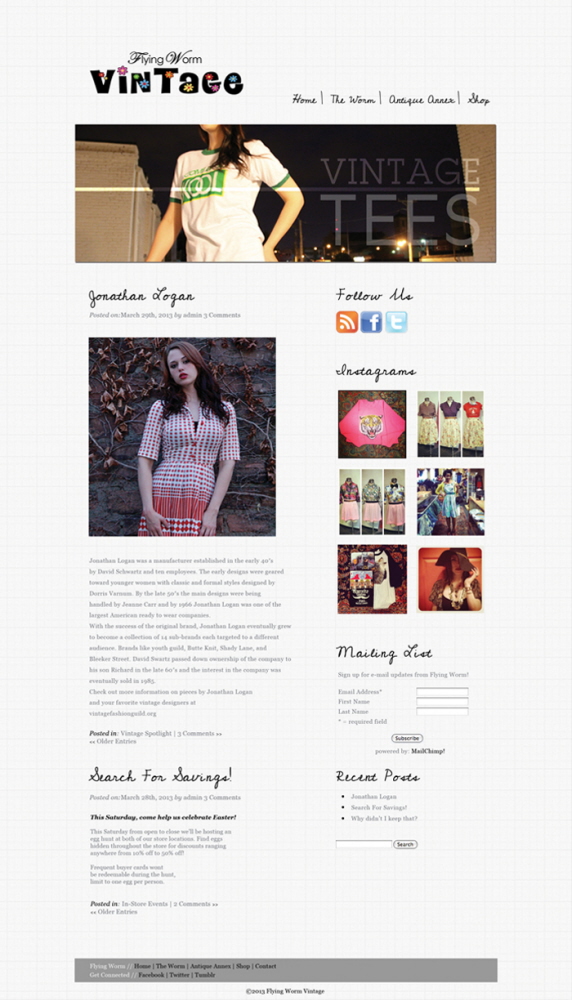 Flying Worm Vintage by Mike Kronberger at Coroflot.com