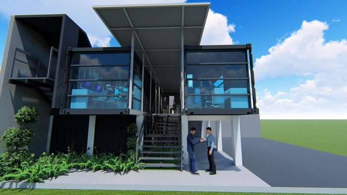 Proposed Container Van Office by Michael Angelo C. Tilap at Coroflot.com