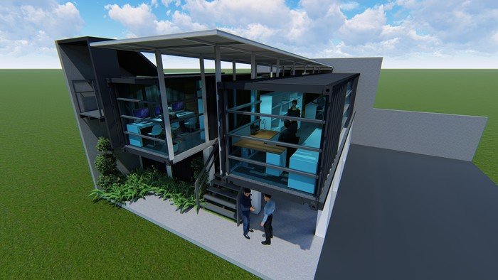 Proposed Container Van Office by Michael Angelo C. Tilap at Coroflot.com