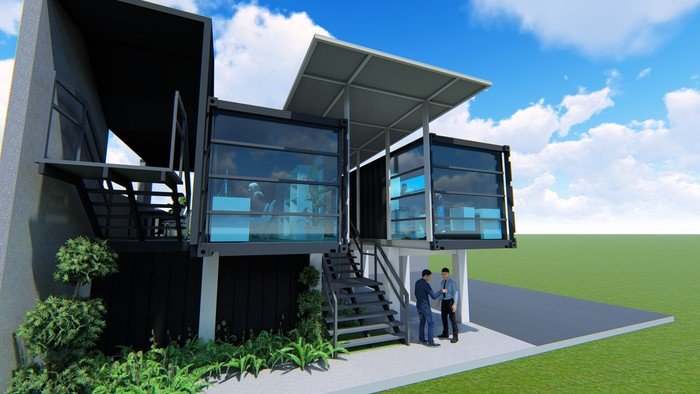Proposed Container Van Office by Michael Angelo C. Tilap at Coroflot.com