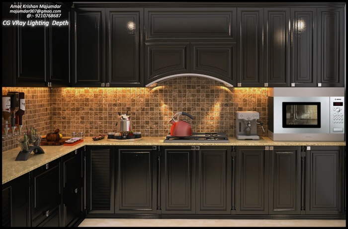 An upload by Amar Krishan Majumdar on Coroflot: to the project CG VRay Lighting Depth