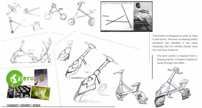 X-Bike SIAM ADC 2010 Finalist top 10 by Harikrishnan P K at Coroflot.com