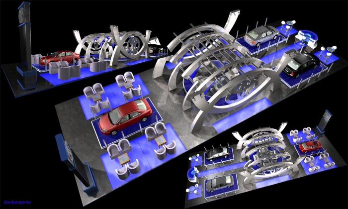 Toyota Stand 1st Design 28x10 by don bergonia at Coroflot.com