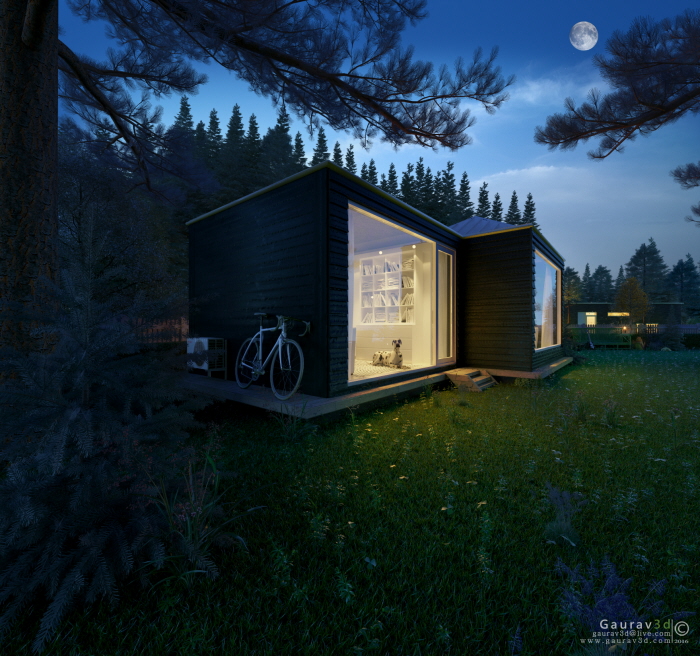 Cabin Rendering-Denmark by Gaurav 3D Architectural Visualisation at ...