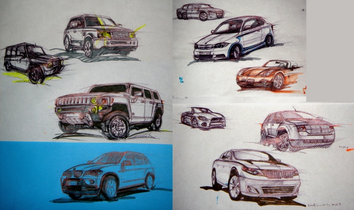 Car Drafts_Jul 09 by Hannah Zhang at Coroflot.com