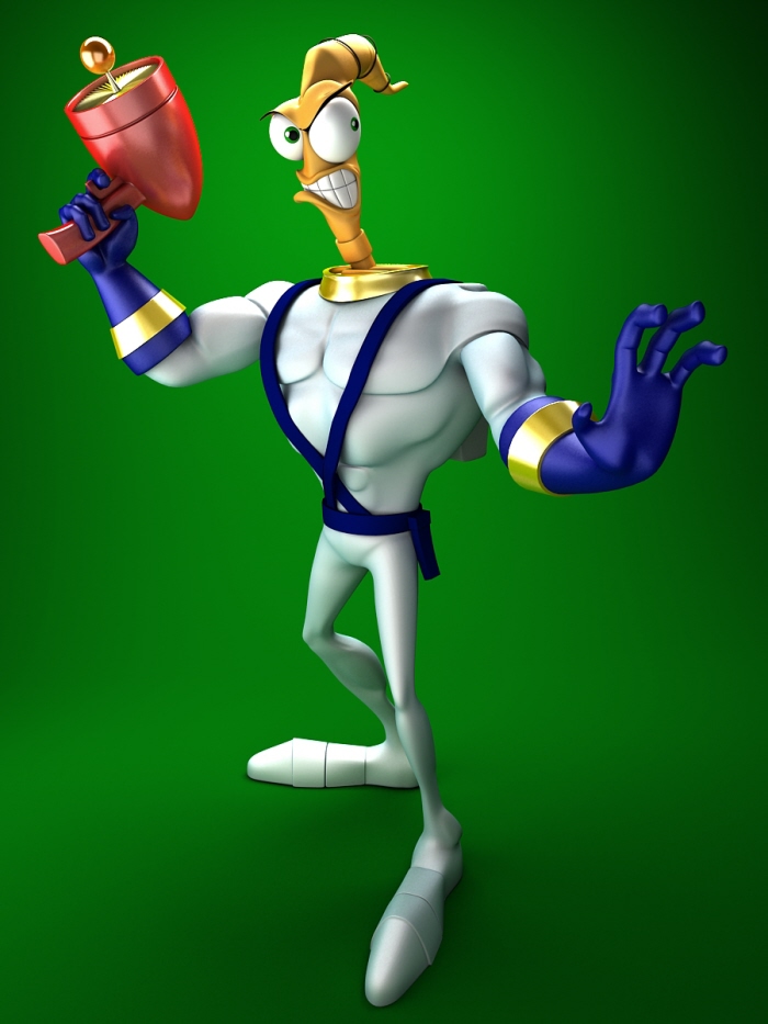 Earthworm Jim - 3D Fan Art by Alejandro Santell at Coroflot.com