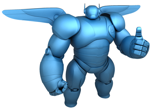 Big Hero 6 - Baymax 3D Model Fan Art by Alejandro Santell at Coroflot.com