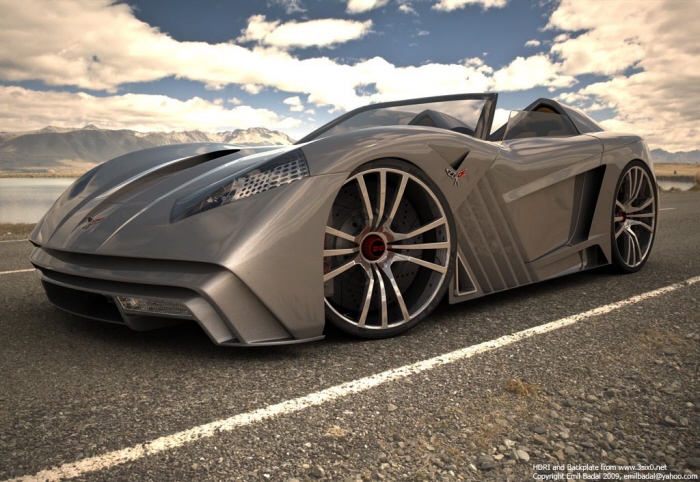 Corvette Z10 Concept by Emil Baddal at Coroflot.com