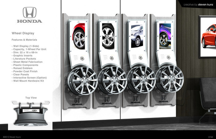 Acura & Honda - Showroom Wheel Displays by Steve Kunz at Coroflot.com