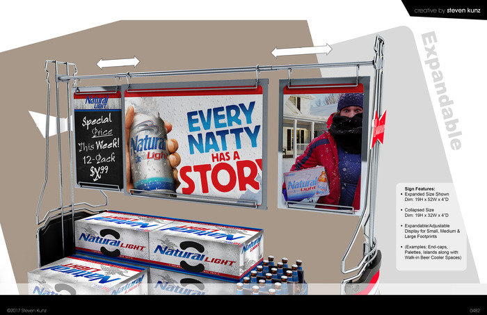 Budweiser - Beer Display & Signage Concepts by Steve Kunz at Coroflot.com