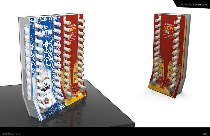 Counter Displays - 50ml Liqueur Bottle by Steve Kunz at Coroflot.com