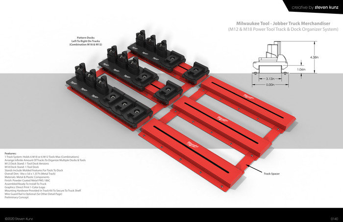 Milwaukee Tool - Jobber Truck Merchandiser System by Steve Kunz at ...