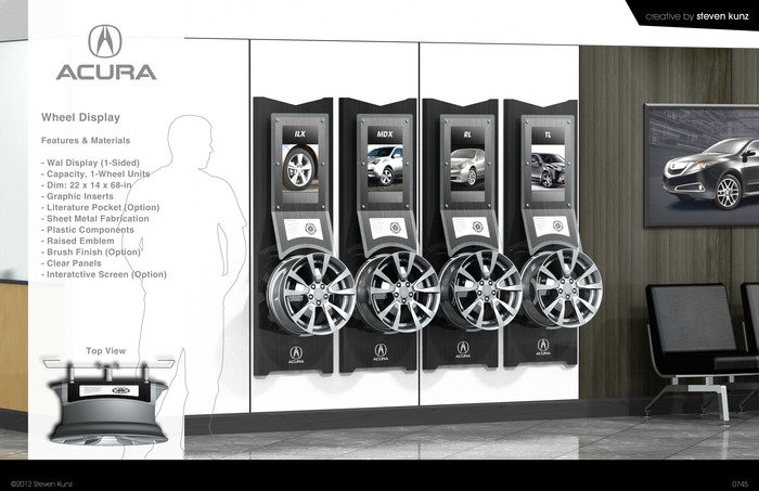 Acura & Honda - Showroom Wheel Displays by Steve Kunz at Coroflot.com