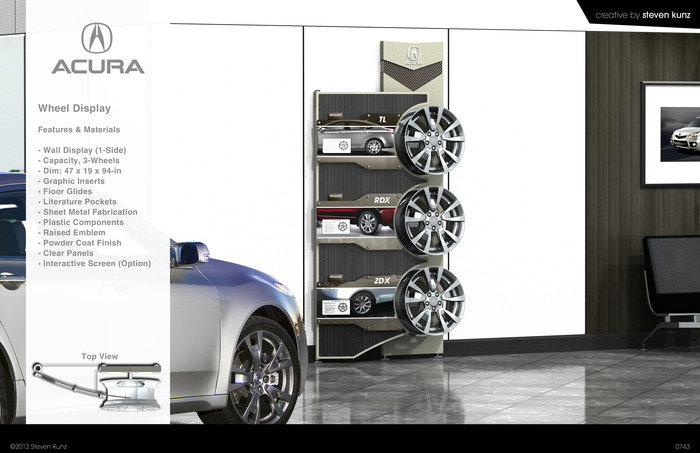 Acura & Honda - Showroom Wheel Displays by Steve Kunz at Coroflot.com