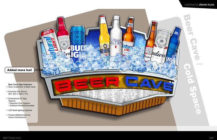 Budweiser - Beer Display & Signage Concepts by Steve Kunz at Coroflot.com