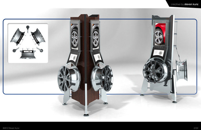 Acura & Honda - Showroom Wheel Displays by Steve Kunz at Coroflot.com