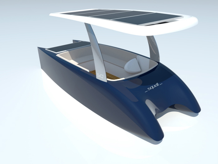Solar boat // concept by Agnieszka Bona at Coroflot.com