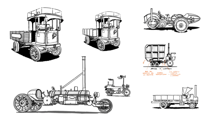 Steam cars - April and the Extraordinary World by Alain _ at Coroflot.com