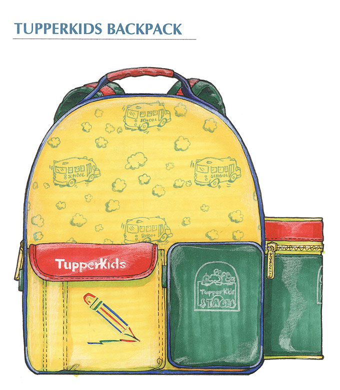 Tupperware Backpack by Manuel Dacanay at Coroflot.com