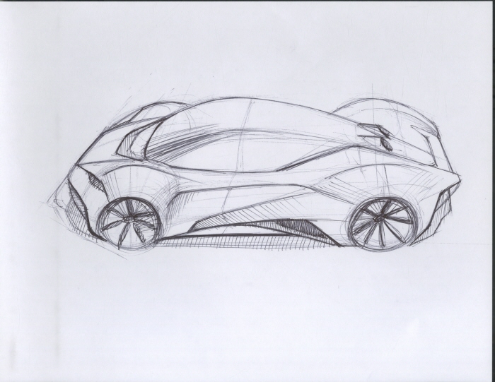 Quick Super car sketches by Gary Anzelmo III at Coroflot.com