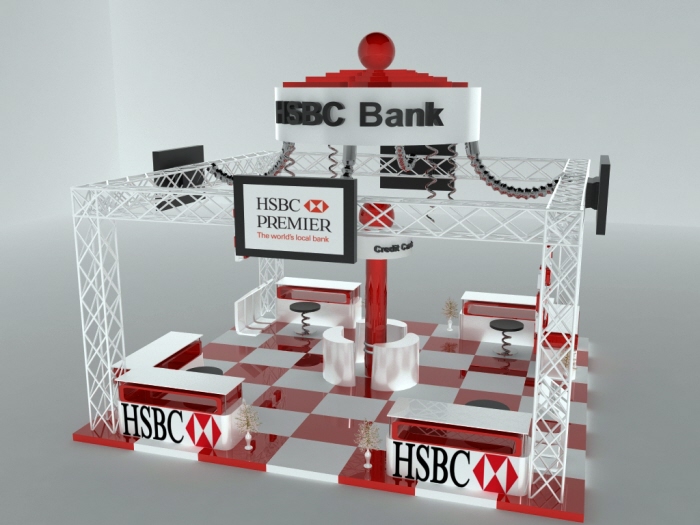 HSBC Bank stall by Faizy Khan at Coroflot.com