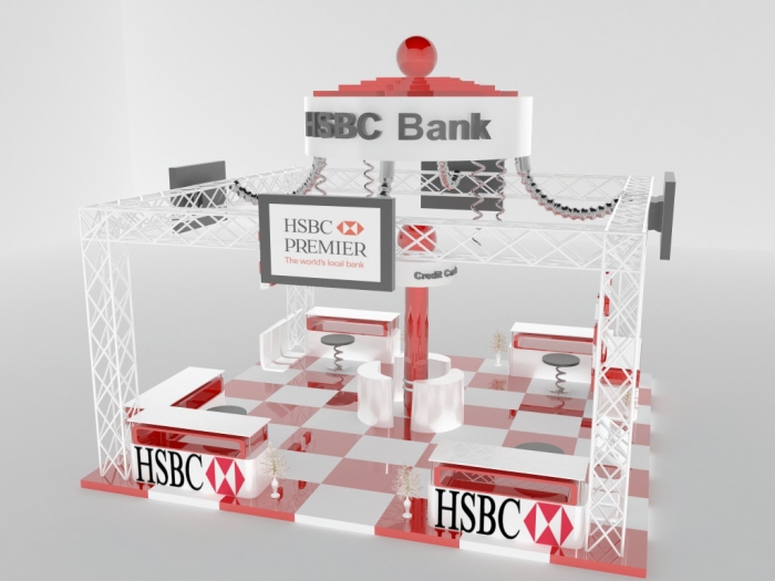 HSBC Bank stall by Faizy Khan at Coroflot.com
