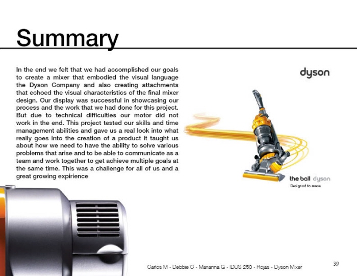Dyson Process Book by Carlos Marquez at Coroflot.com