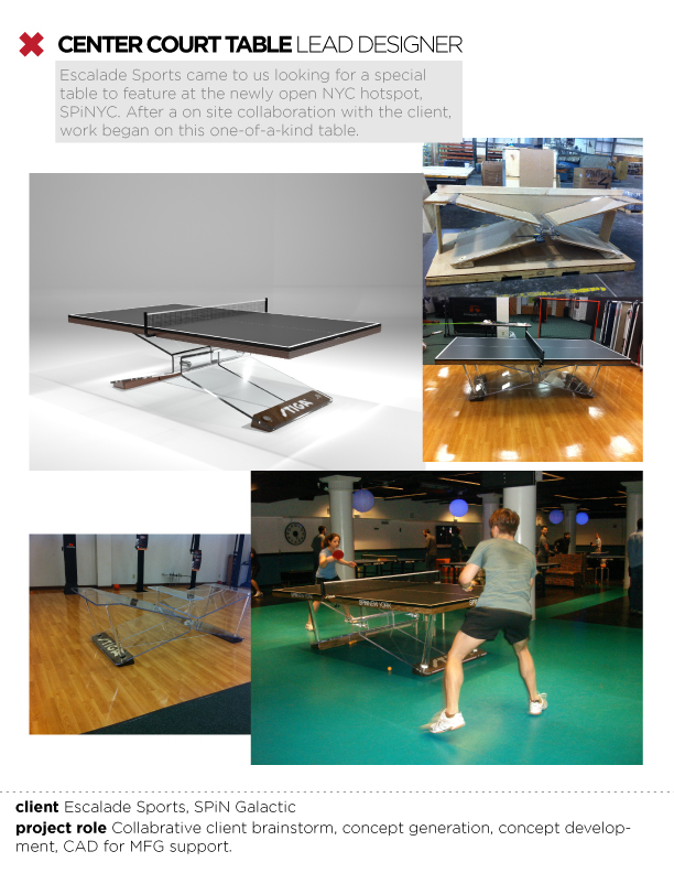 SPiNYC Center Court Table by Andrew Sanguinet at Coroflot.com