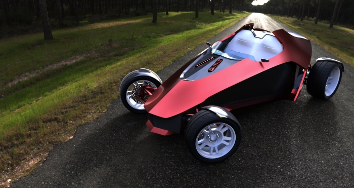 Escapade sports car by Aaron McTurk at Coroflot.com