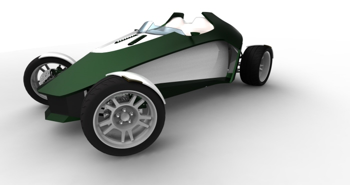 Escapade sports car by Aaron McTurk at Coroflot.com