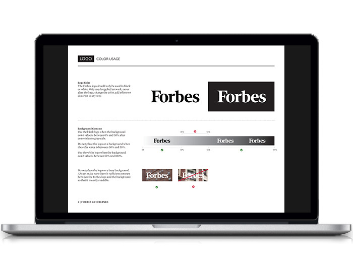 Forbes Brand Guidelines by Sean Engelhardt at Coroflot.com