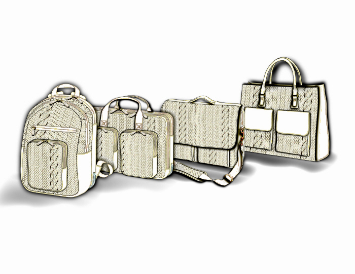 Cable Knit Laptop Bag Collection by Jeff D Levis at Coroflot.com