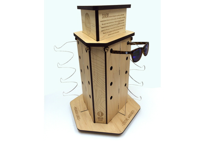 Sunski Sunglasses Flat Pack Displays by Chris Tewksbury at Coroflot.com