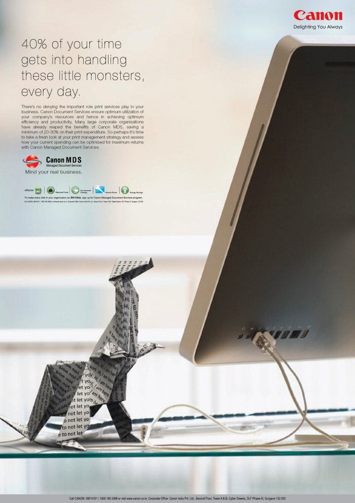 Canon MDS (Managing Document Services) by Sumit Vashisth at Coroflot.com