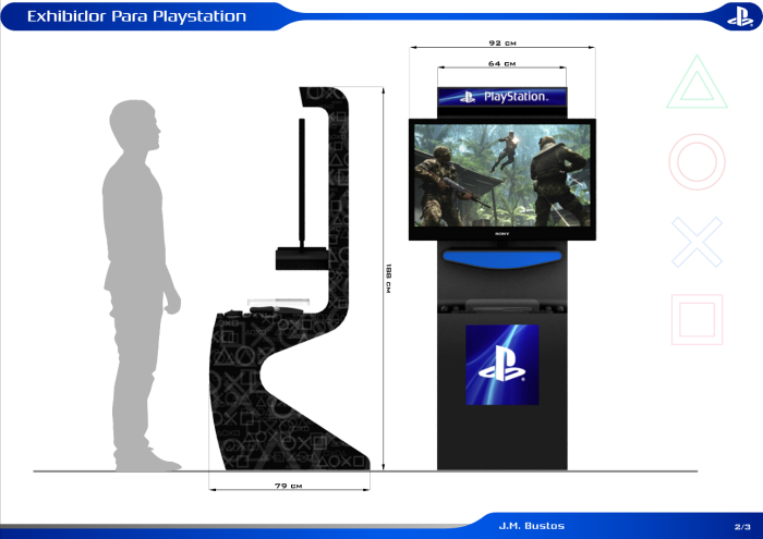 Playstation demo stand by Juan Manuel Bustos at Coroflot.com