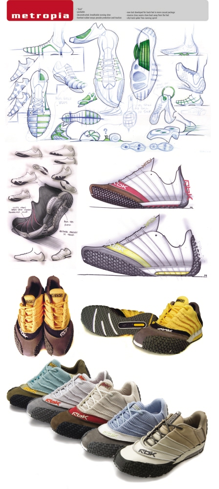 metropia running footwear by Matt Boudreau at Coroflot.com