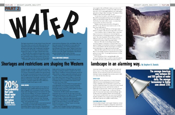 Magazine design work by Lisa Clare at Coroflot.com