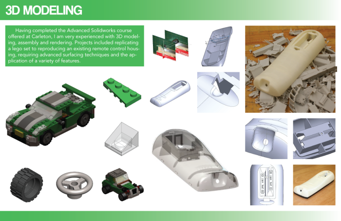 An upload by Eric Loney on Coroflot: to the project 3D modeling