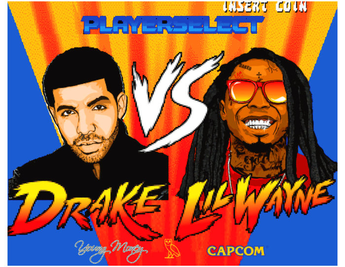 Damu Groves on Coroflot: DRAKE vs LIL WAYNE #Drake #LILWAYNE #GraphicDesign